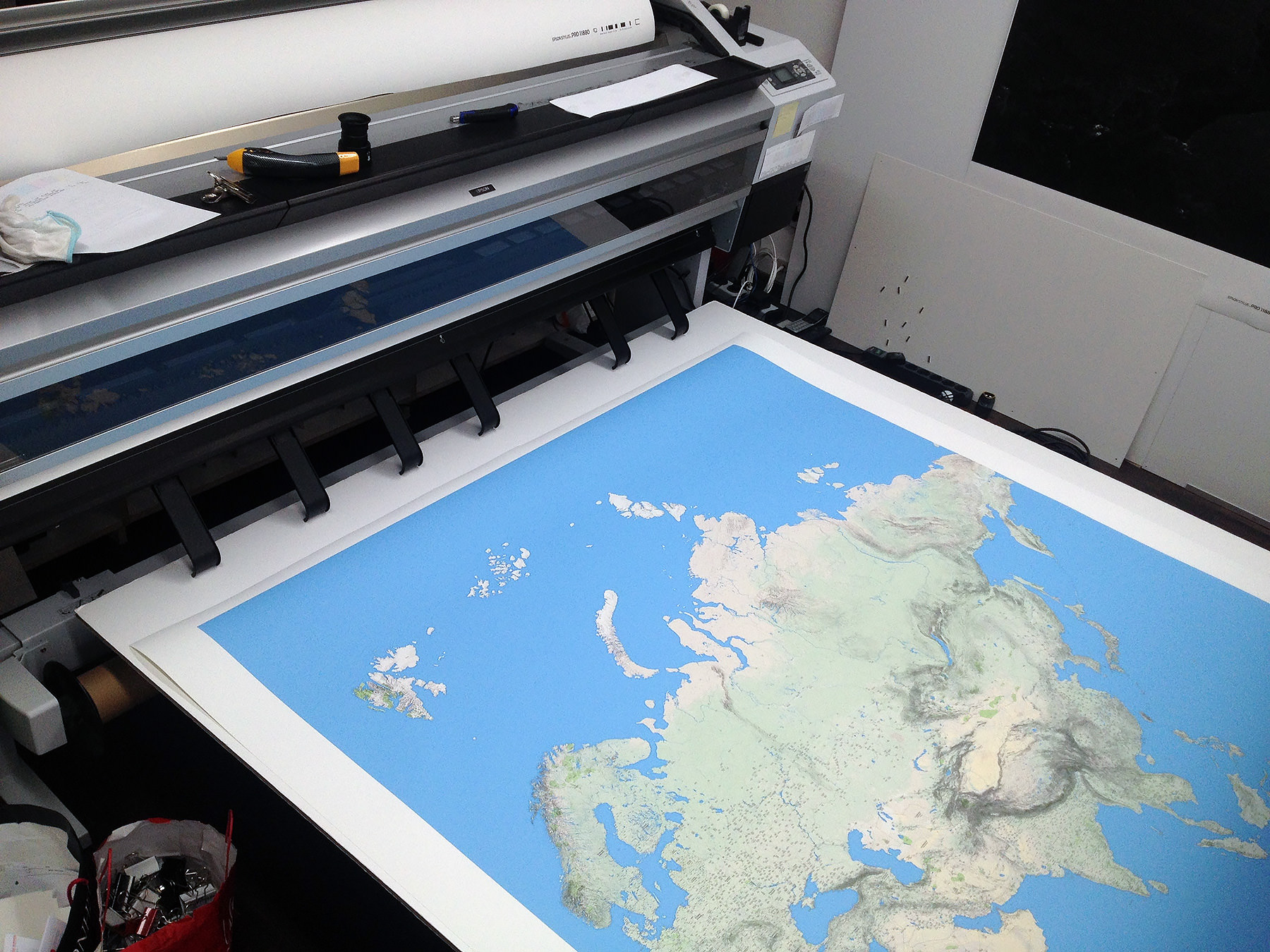 Printing A Wall sized World Map